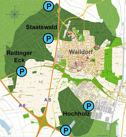 Stadt Walldorf: Wälder